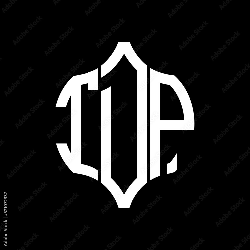 TDP letter logo. TDP best black background vector image. TDP Monogram ...