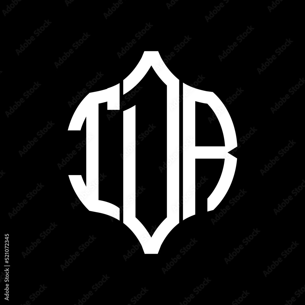 TDR letter logo. TDR best black background vector image. TDR Monogram ...
