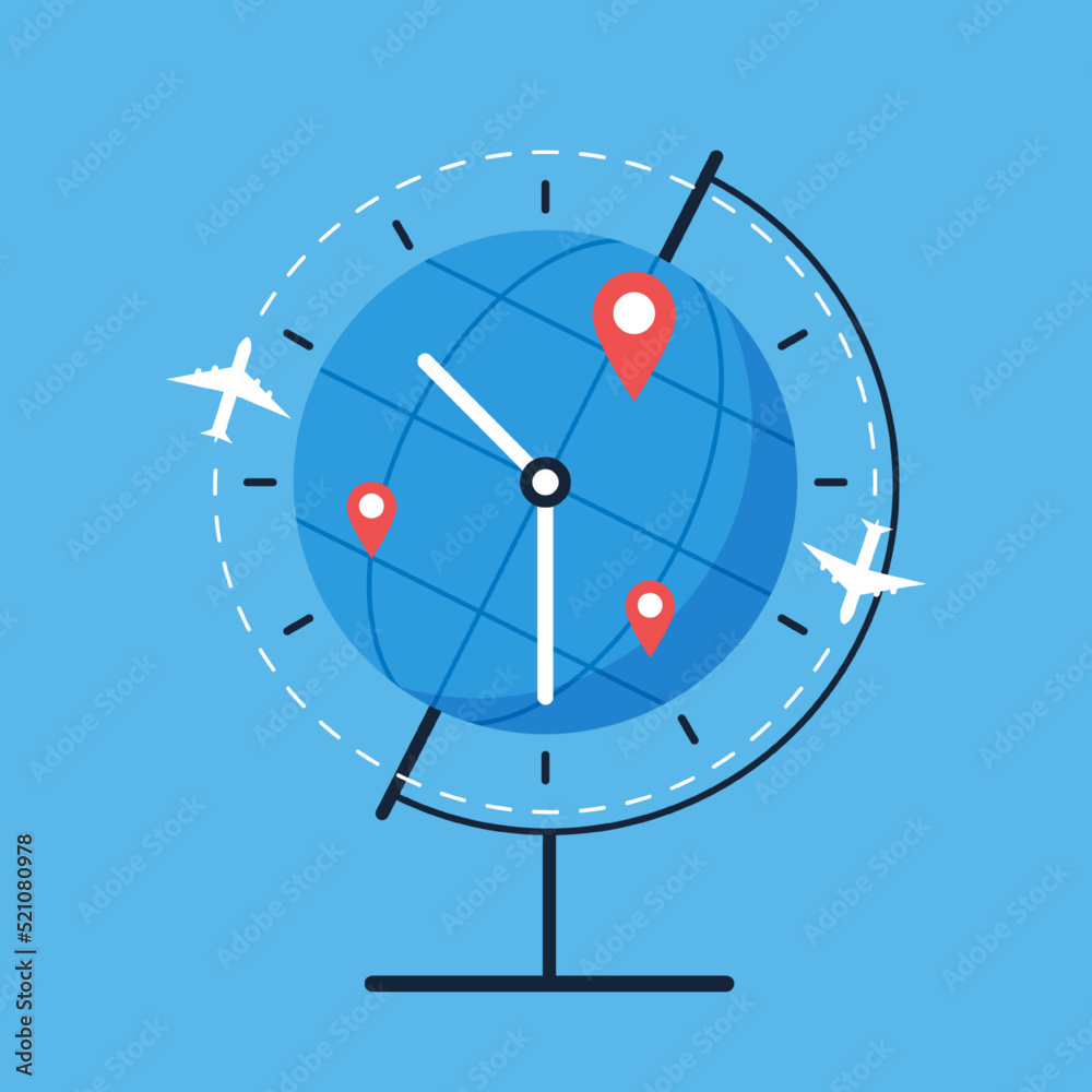 Globe of Planet Earth with Map of World Icon Closeup Isolated on White ...