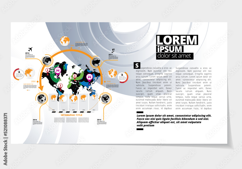 Elegant layout for business presentation, vector illustartion Stock ...