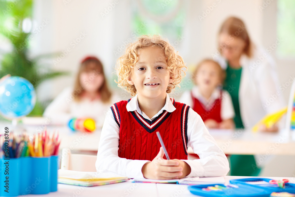 Kids in school. Children in class. Stock Photo | Adobe Stock