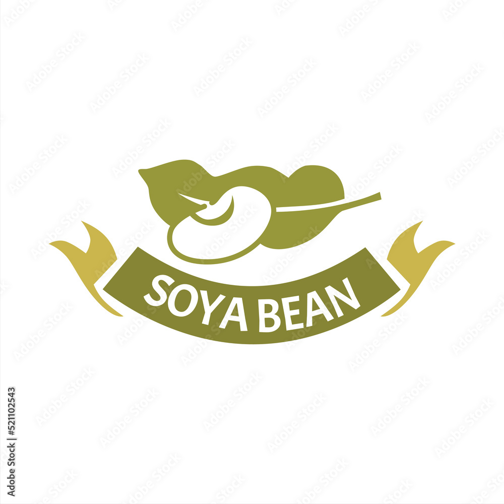 Soya bean logos for various purposes Stock Vector | Adobe Stock