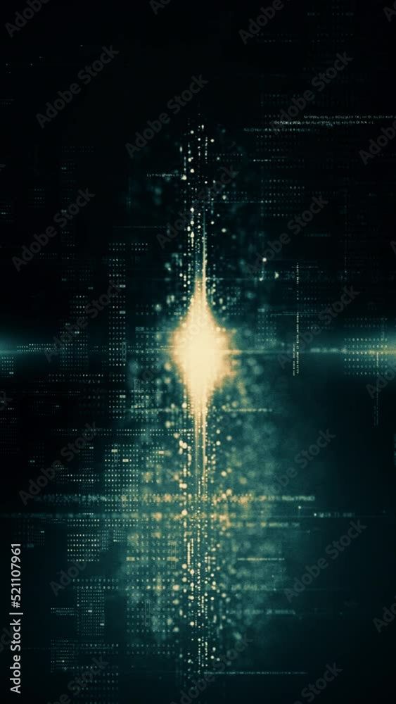 Stockvideo Vertical screen Format : Futuristic abstract de-focus ...