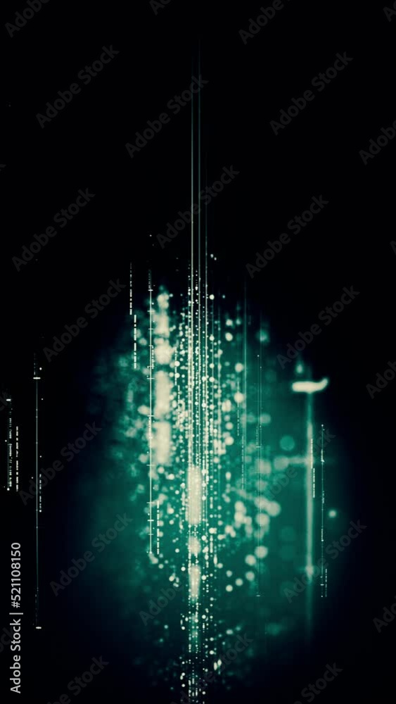 Vertical screen Format : Futuristic abstract de-focus Metaverse data ...