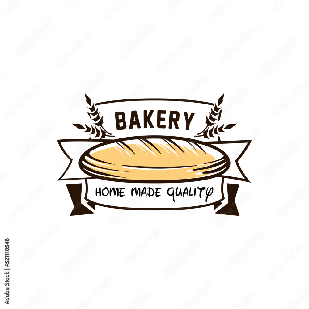 Simple hand drawn bakery logo cliparts Stock Vector | Adobe Stock