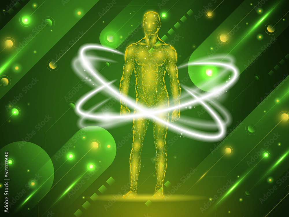 2d illustration Human Male Muscle Body Stock Illustration | Adobe Stock