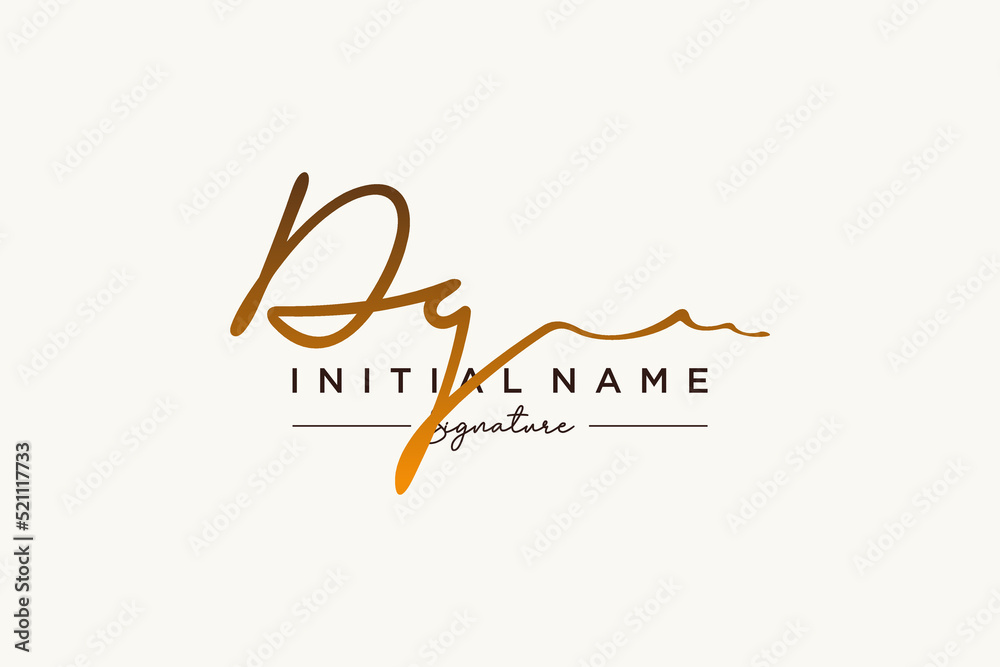 Initial DG signature logo template vector. Hand drawn Calligraphy ...