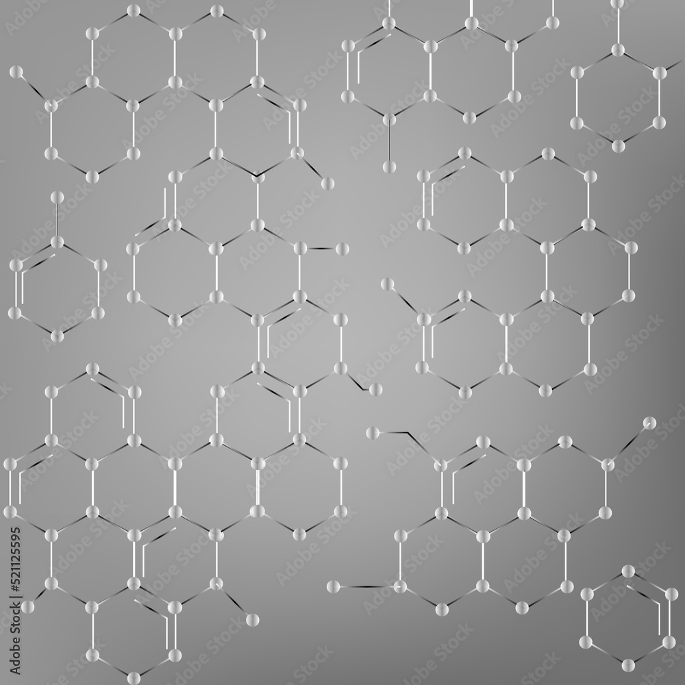 Vector hexagon shape abstract technology and science background concept ...