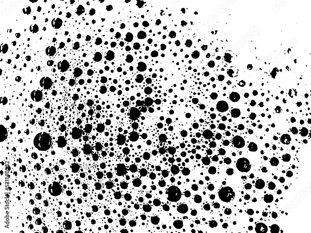 Bubbles, circles, splatter texture. Paint spatter, spots, dots ...