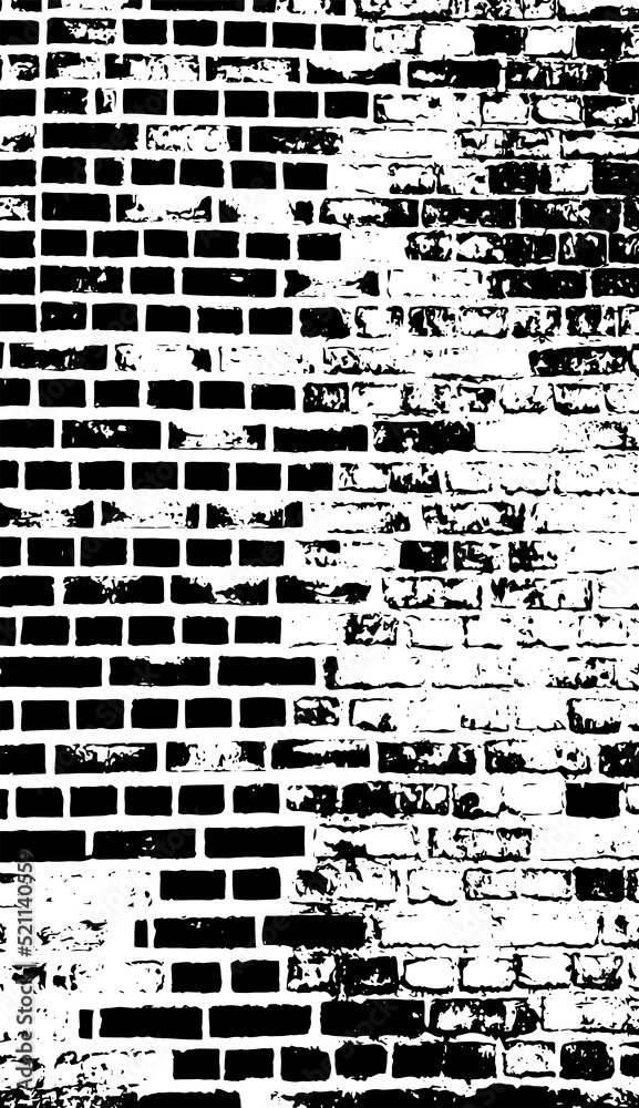 Grungy, worn out concrete, stone, brick wall. Isolated png illustration ...