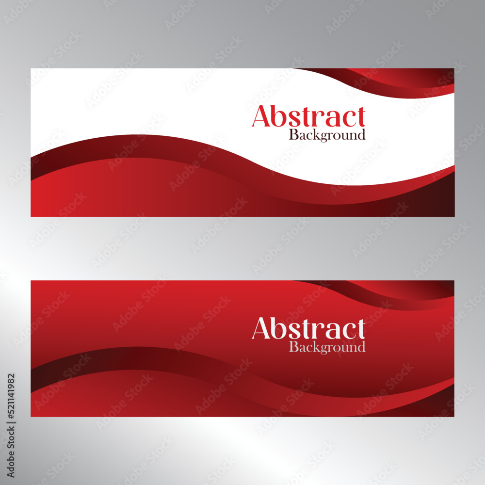 red and white banner. red and white illustration banner design. banner ...