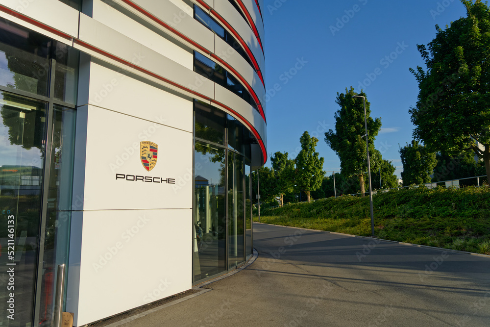 Dortmund, Germany - 08 30 2022 steady shot view of building exterior ...