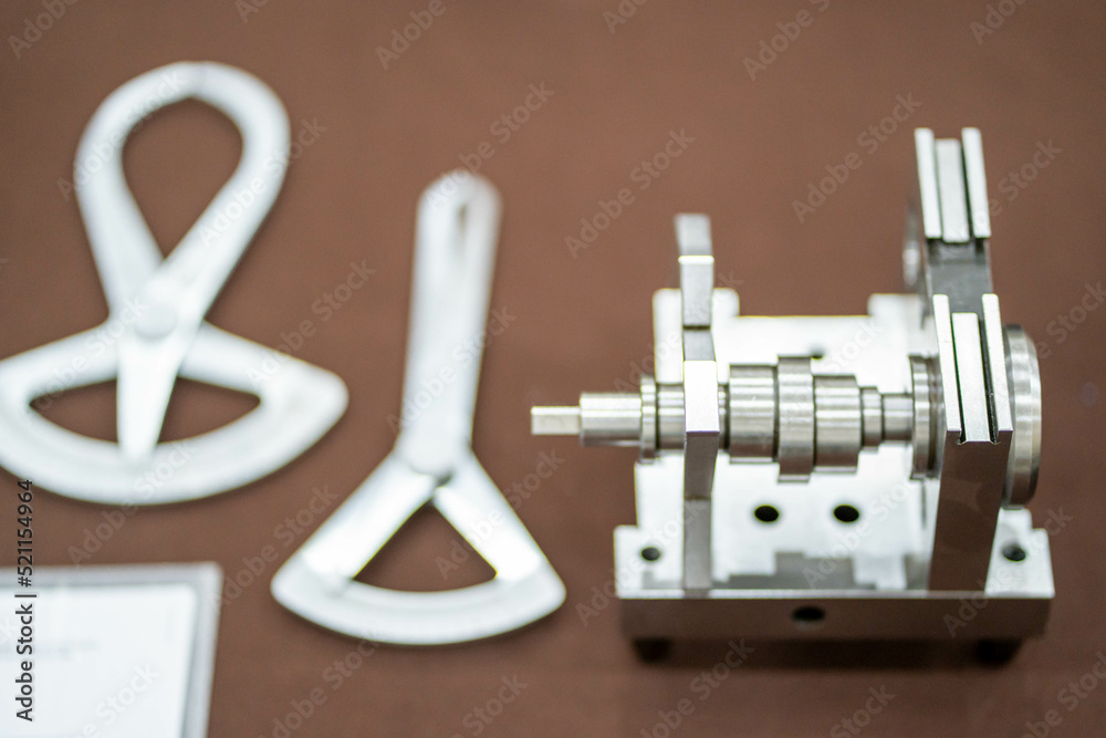 Measuring specimen kit for training purposes in a metrology lab. Stock ...