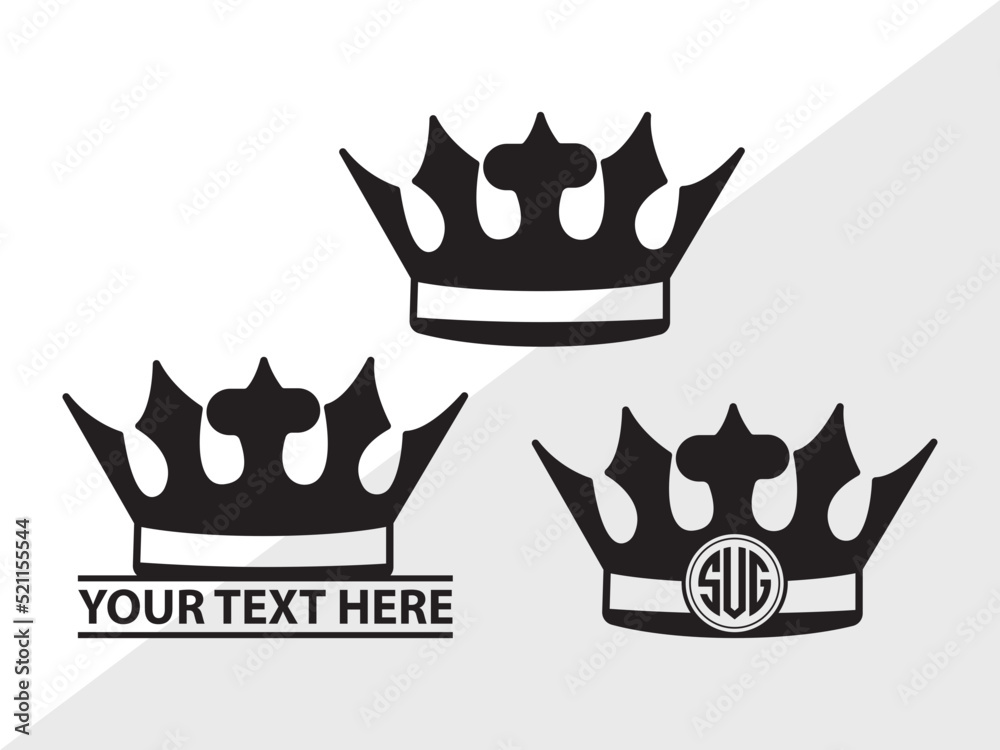 Crown Monogram SVG | Tiara Svg | King Crown Svg | Queen Crown Svg ...