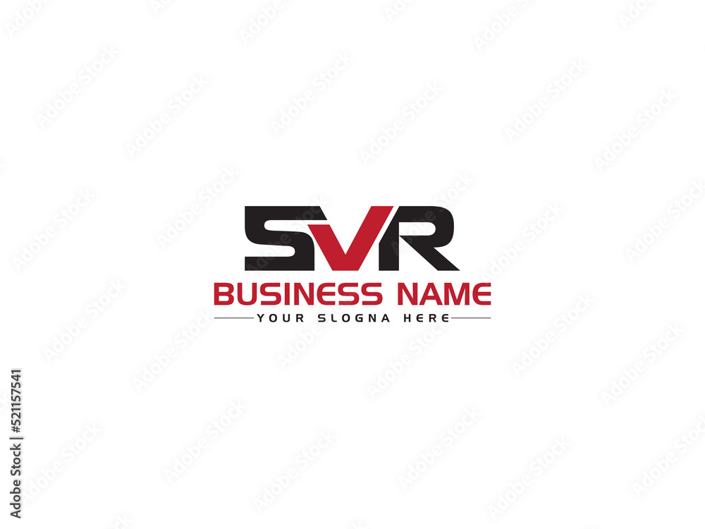 Abstract SVR Logo Letter Design, Colorful SV s v r Logo Icon Vector ...