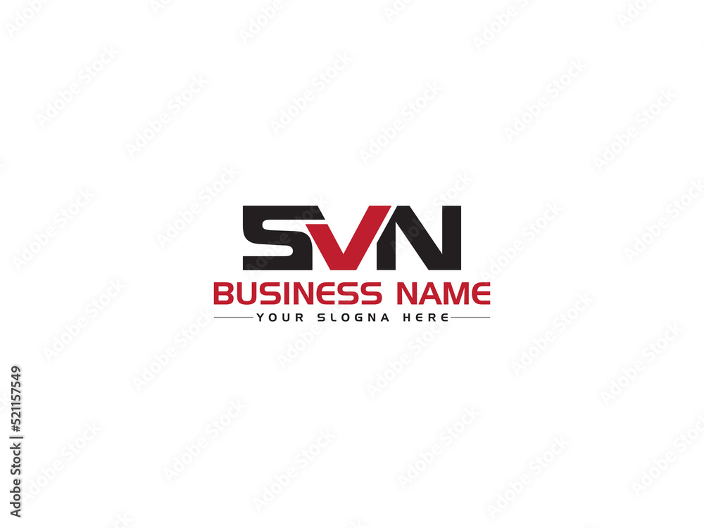 Abstract SVN Logo Letter Design, Colorful SV s v n Logo Icon Vector ...