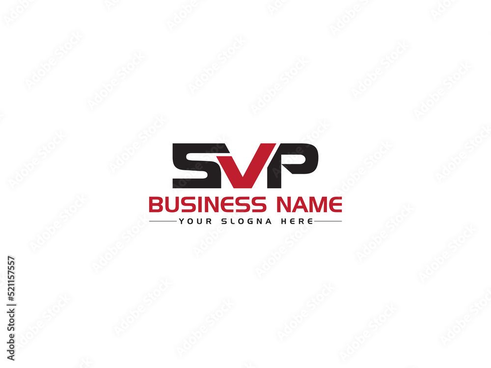 Abstract SVP Logo Letter Design, Colorful SV s v p Logo Icon Vector ...
