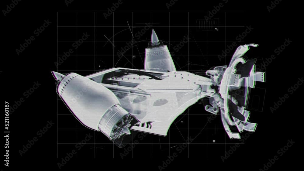 Spaceship HUD Display Data, 4K. Infographic high tech screen with ...