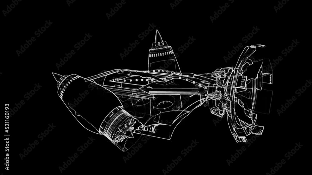 Spaceship HUD Display Data, 4K. Infographic high tech screen with ...