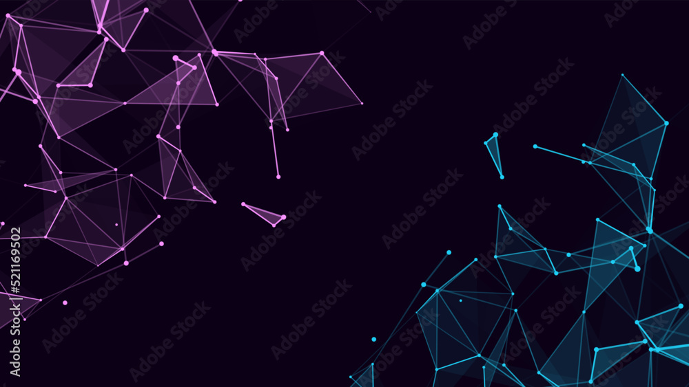 Network connection structure. Technology connect big data. Science ...
