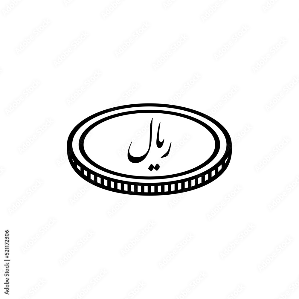 Iran Currency Icon Symbol With Iso Code. Iranian Rial. Iso Code IRR ...