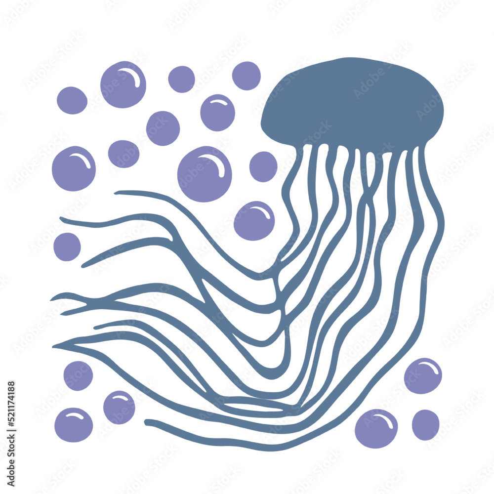 Abstract composition, minimalist printable template, .biomorphic ...