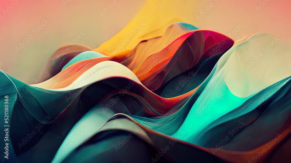 4K Abstract wallpaper colorful design, shapes and textures, colored ...