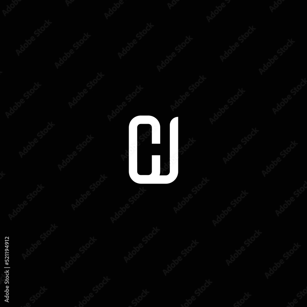 CJ CW Logo Design, Creative Minimal Letter CW CJ Monogram Stock Vector ...