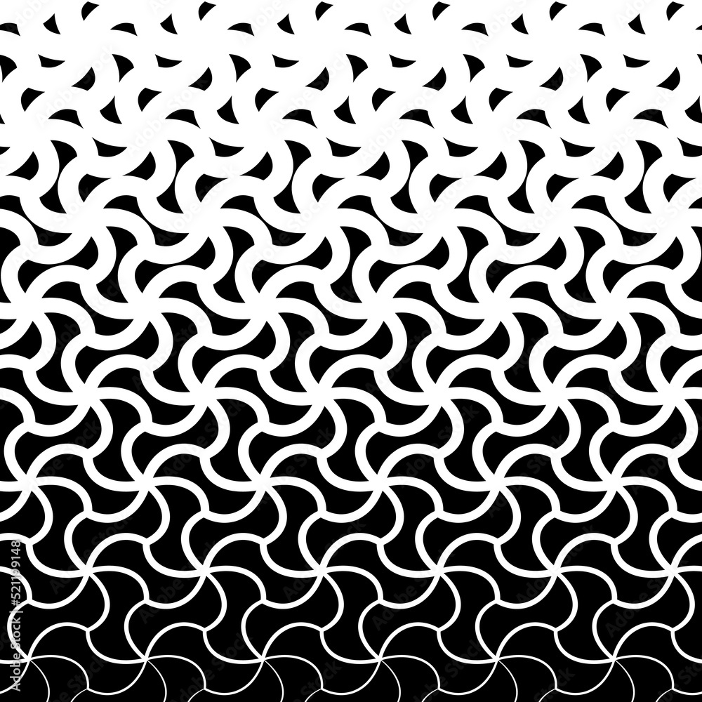 Geometric seamless pattern. Halftone abstract background. Gradient ...