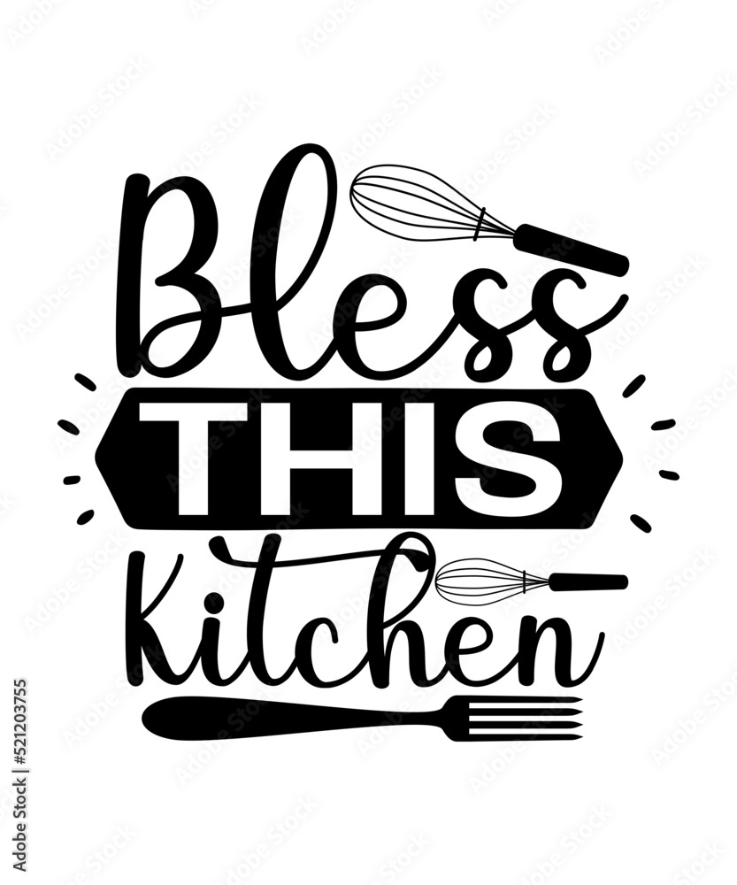 Vetor de Kitchen Svg Bundle, Funny Kitchen Sign Svg, Baking Svg ...