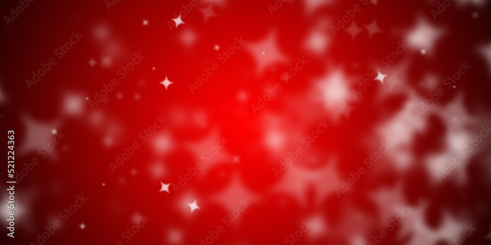 Abstract red background with flying stars Stock Illustration | Adobe Stock