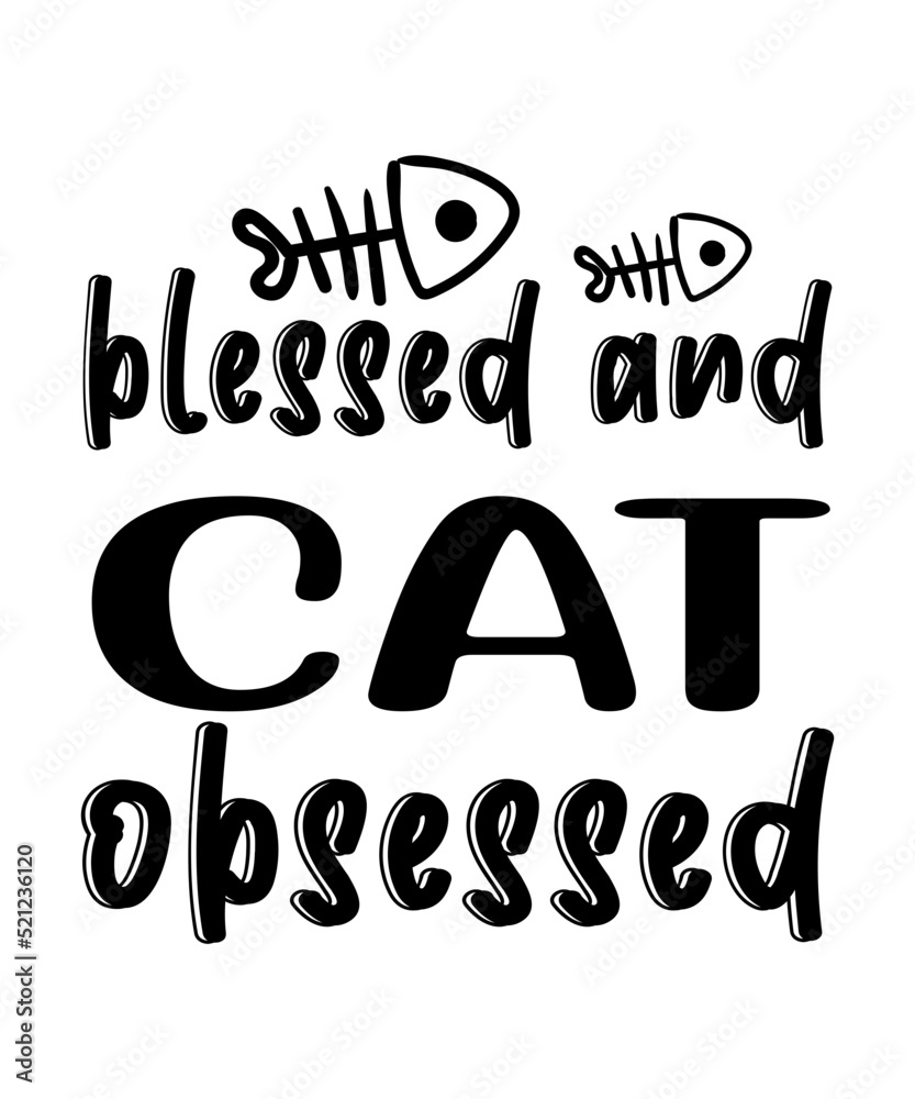 Vetor de Cat Svg, Bundle Svg, Cat Bundle Svg, Silhouette Svg, Black ...