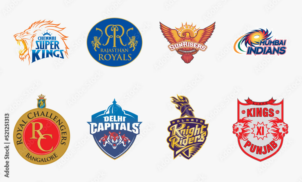 Indian Premier League (IPL) teams logo collection: Chennai Super Kings ...