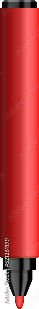 Red and blue marker pens with tick and cross sign Stock Illustration ...