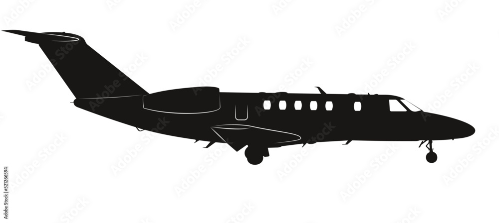 Cessna Citation Jet CJ4 Stock Vector | Adobe Stock