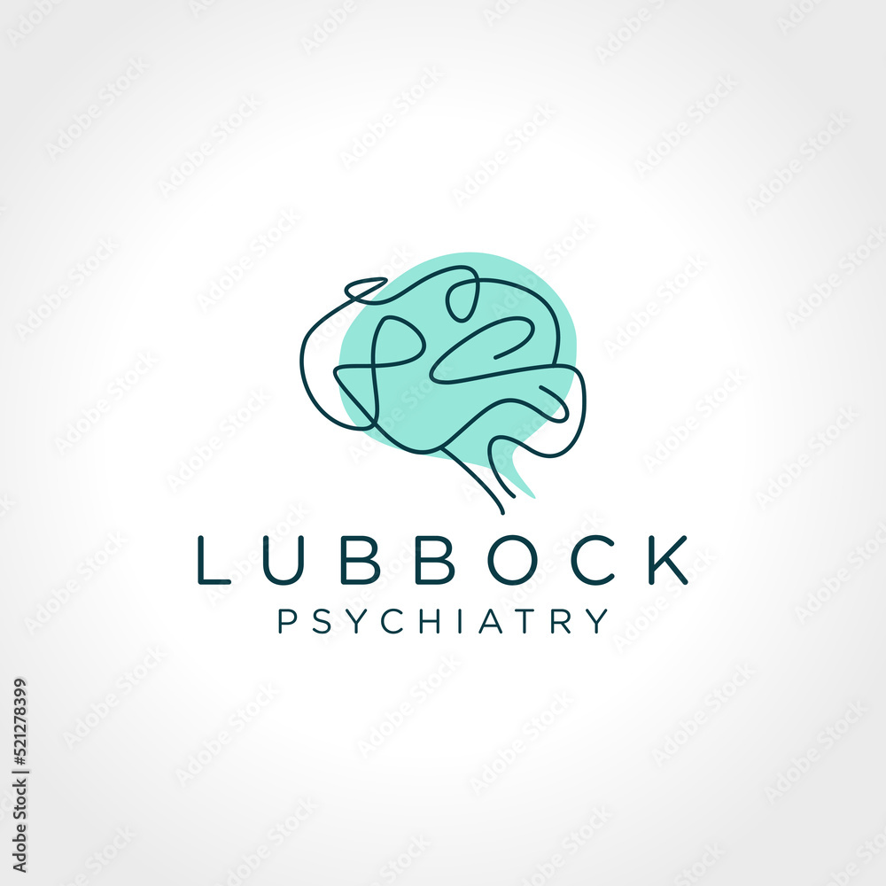 Behavioral health logo design. Brain science vector design Stock Vector ...