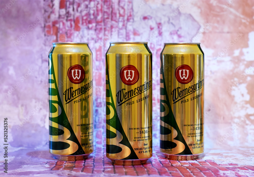 Wernesgrüner Pils Beer Stock Photo | Adobe Stock