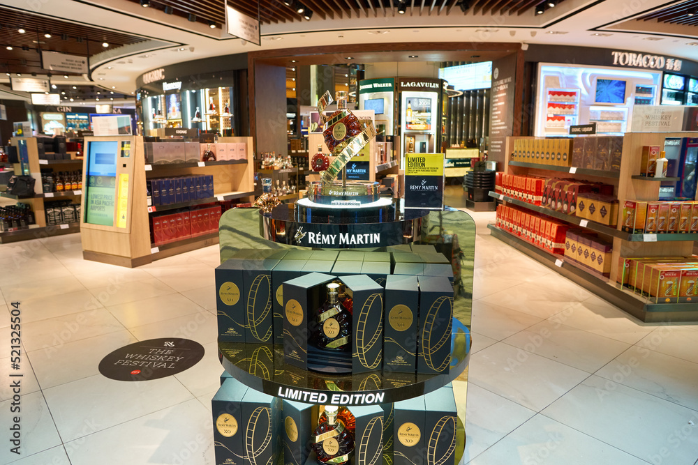 SINGAPORE - CIRCA AUGUST, 2016: Remy Martin on display at a store in ...