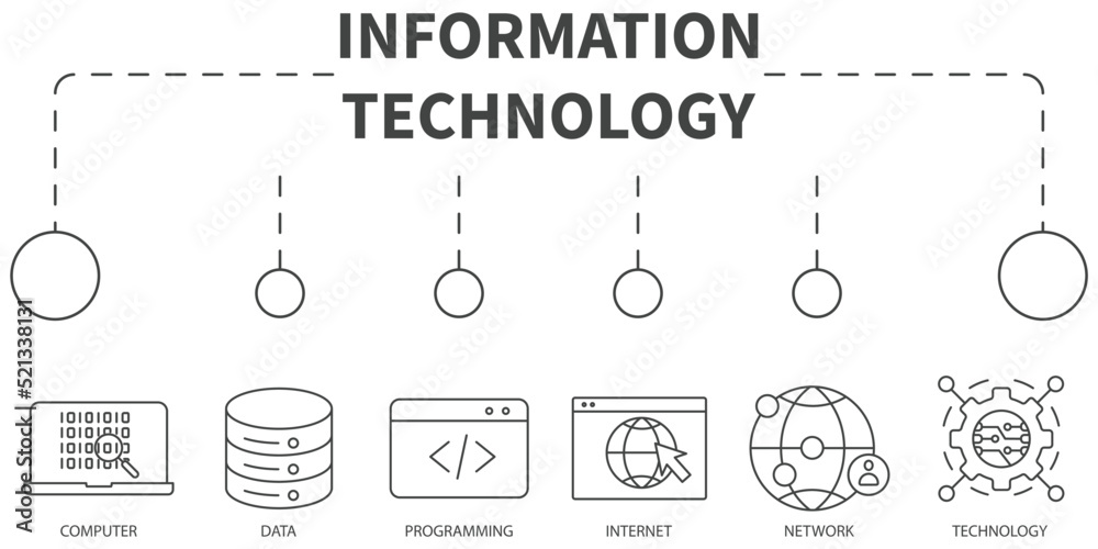 Vecteur Stock information technology Vector Illustration concept ...