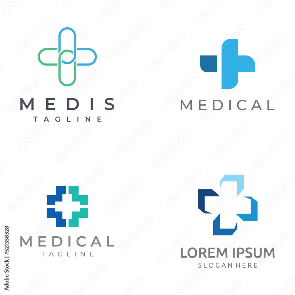 Medical sign logo using a simple and modern plus sign,logo for medical ...