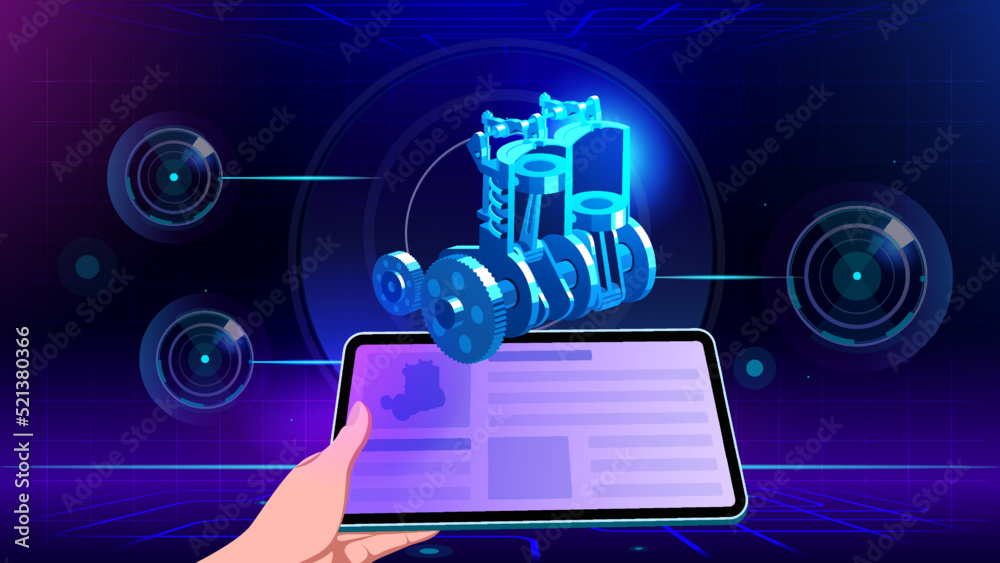 Visualizing and Experiencing 3D model of a Two Cylinder Diesel Engine ...