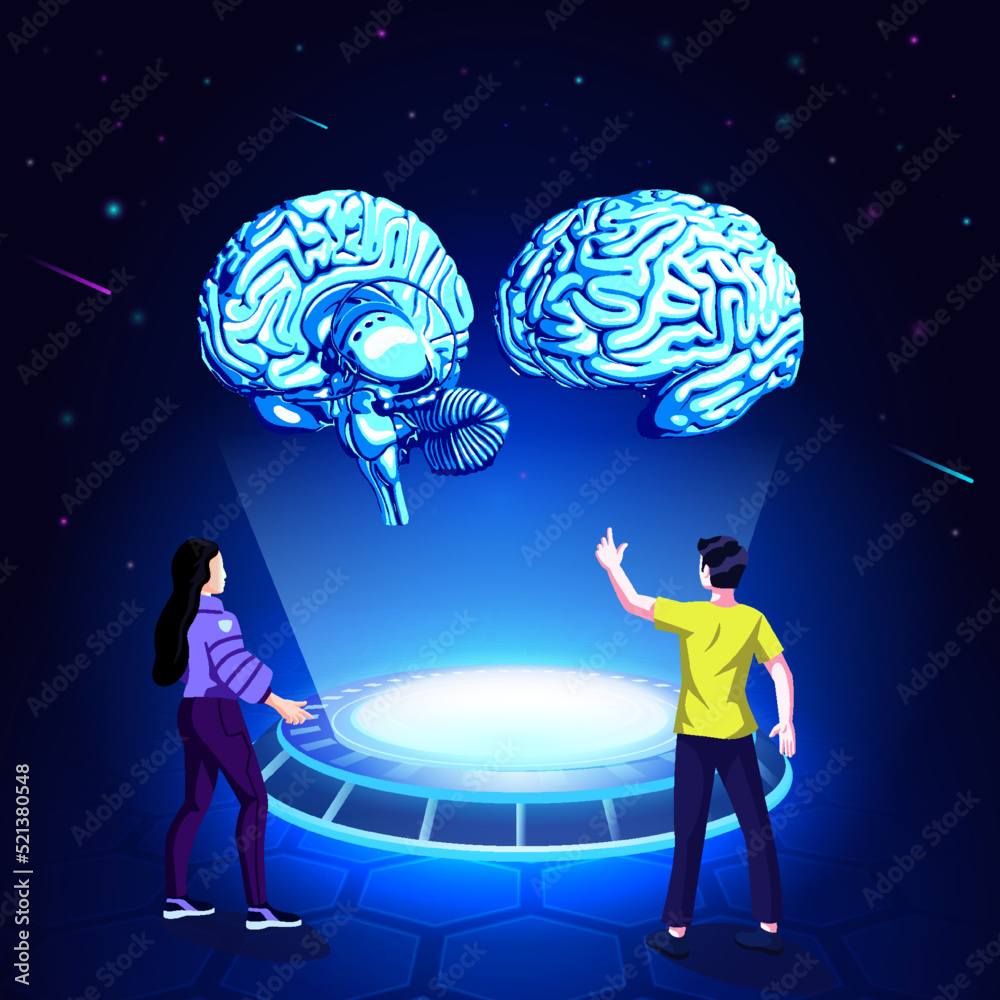 Visualizing and Experiencing a 3D model of a Human brain as a Hologram ...