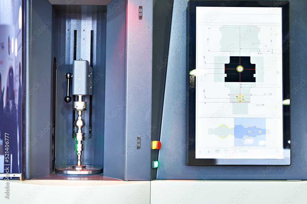 Flexible shaft measuring system with monitor Stock Photo | Adobe Stock