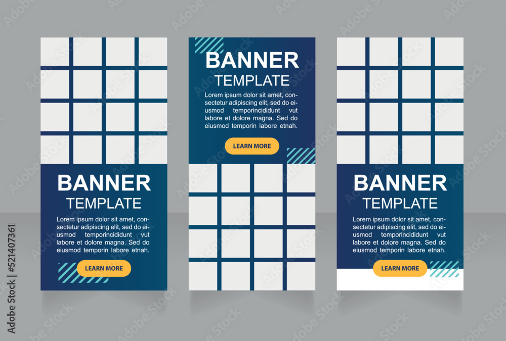 Open coworking space for business web banner design template. Vector ...