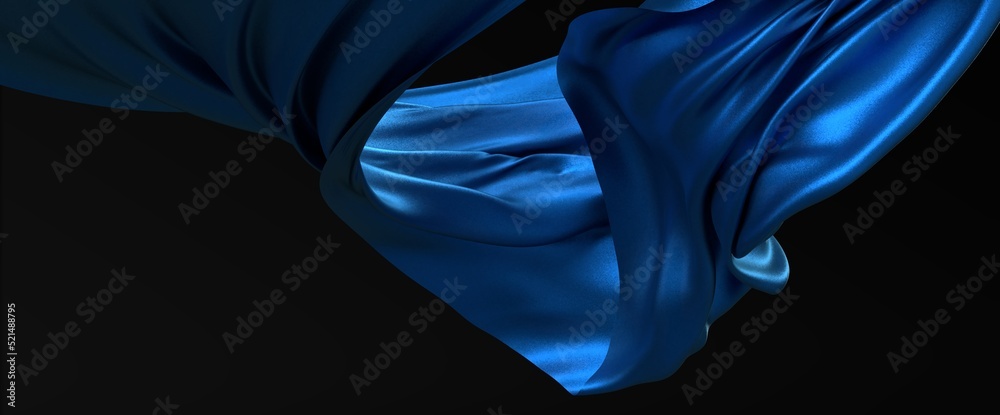 abstract blue and navy blue wave background, 3d rendering wavy ...