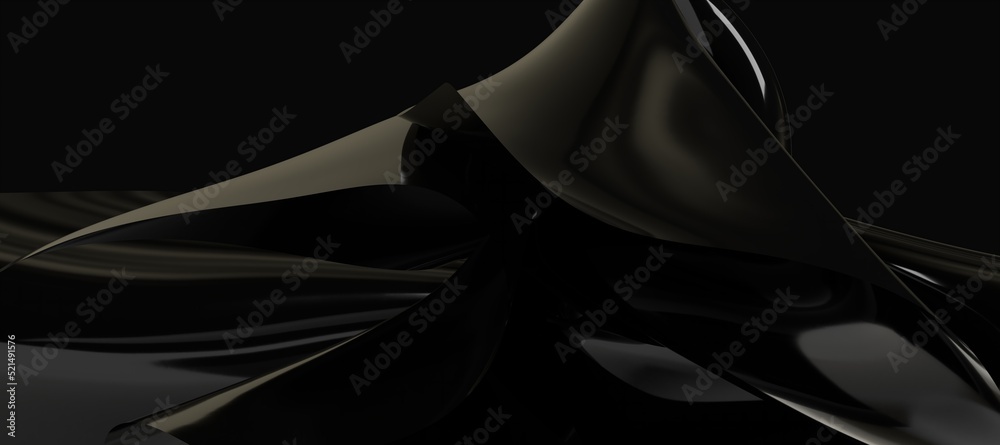 Abstract Dynamic Black Background with Various Shape Design. Usable for ...