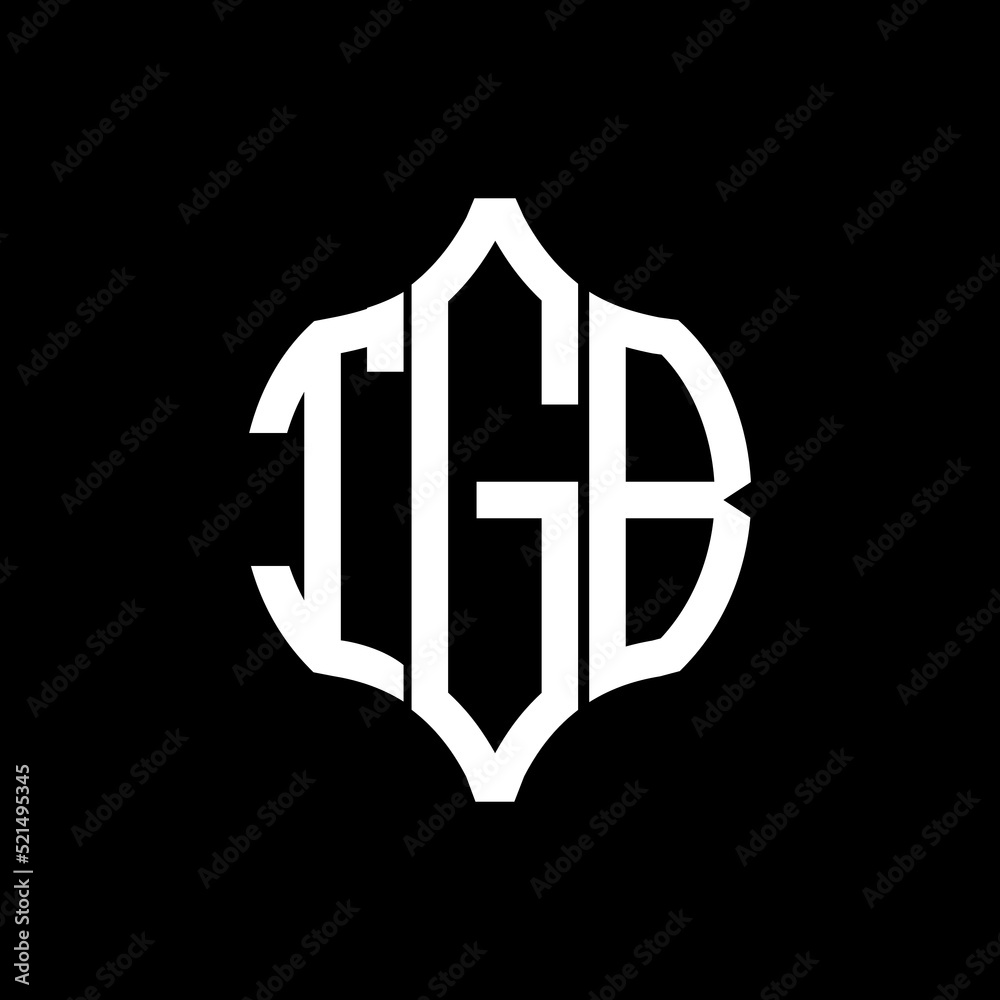 TGB letter logo. TGB best black background vector image. TGB Monogram ...