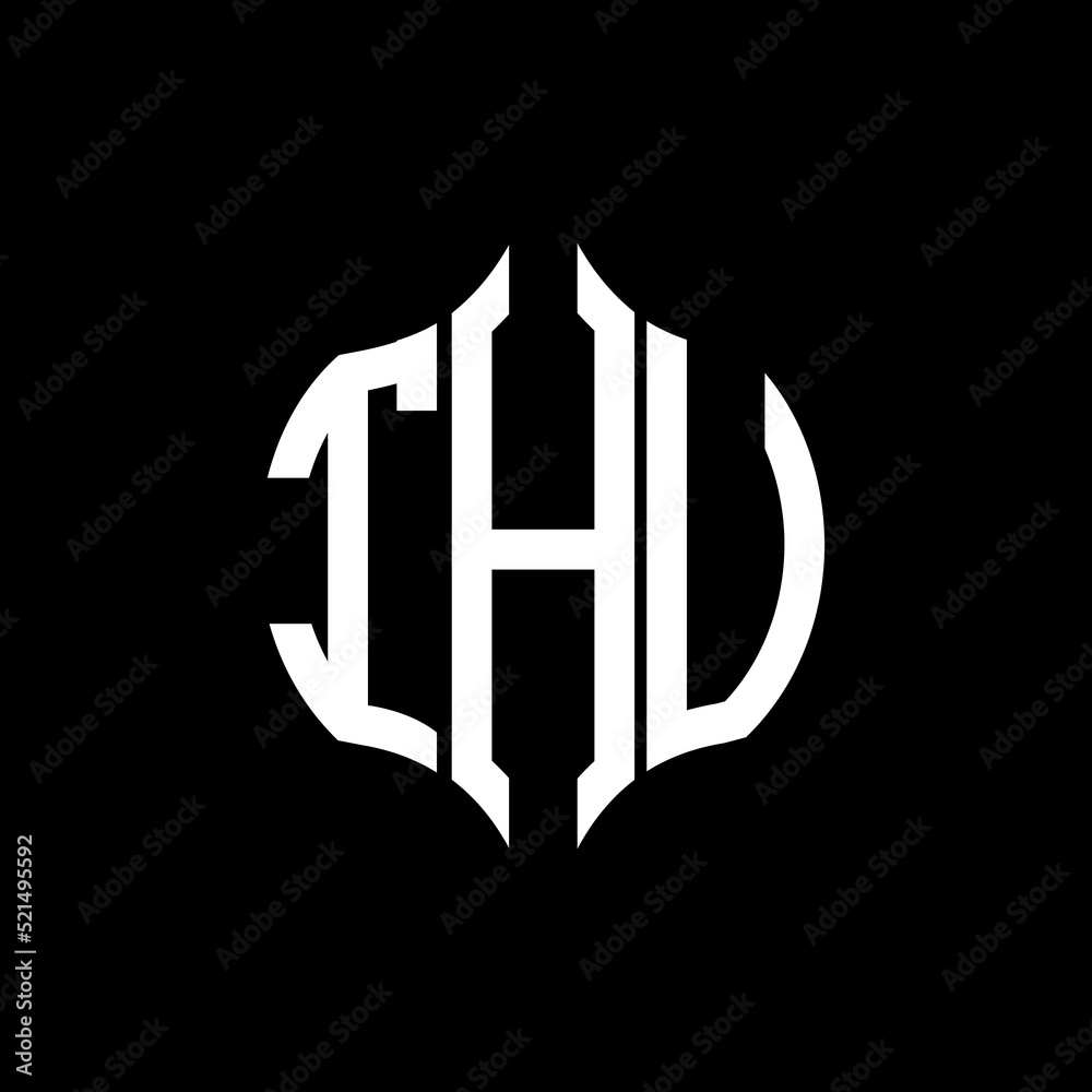 THV letter logo. THV best black background vector image. THV Monogram ...