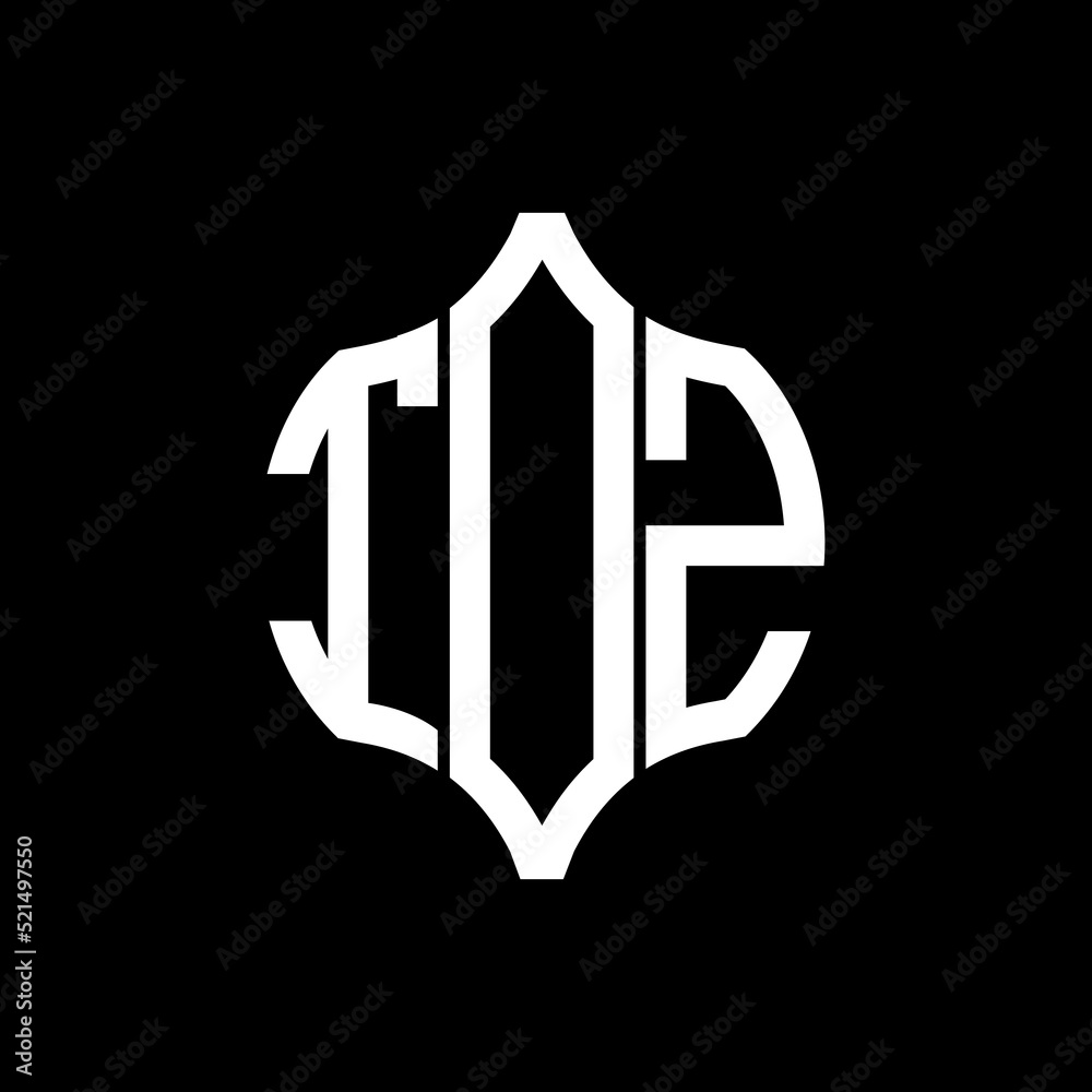 TOZ letter logo. TOZ best black background vector image. TOZ Monogram ...