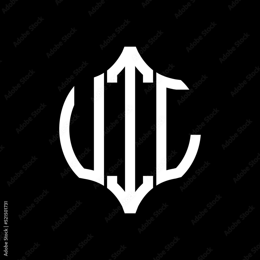 VIL letter logo. VIL best black background vector image. VIL Monogram ...